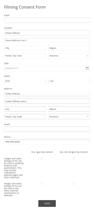 Consent Form Templates | 247FormsBuilder