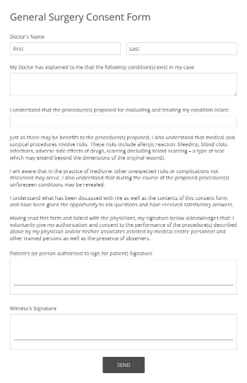 Consent Form Templates | 247FormsBuilder
