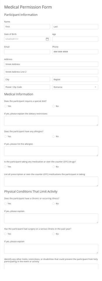 Consent Form Templates | 247FormsBuilder
