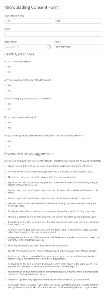 Consent Form Templates | 247FormsBuilder