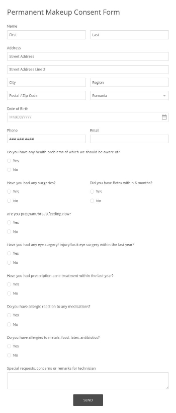 Consent Form Templates | 247FormsBuilder