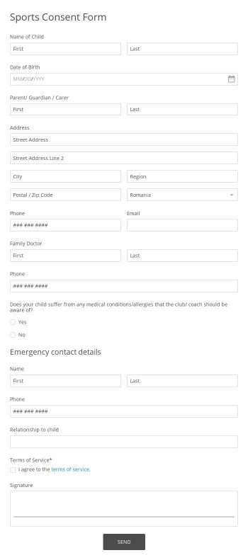 Consent Form Templates | 247FormsBuilder