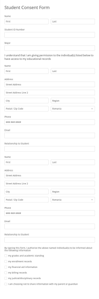 Consent Form Templates | 247FormsBuilder