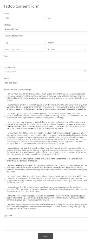 Consent Form Templates | 247FormsBuilder