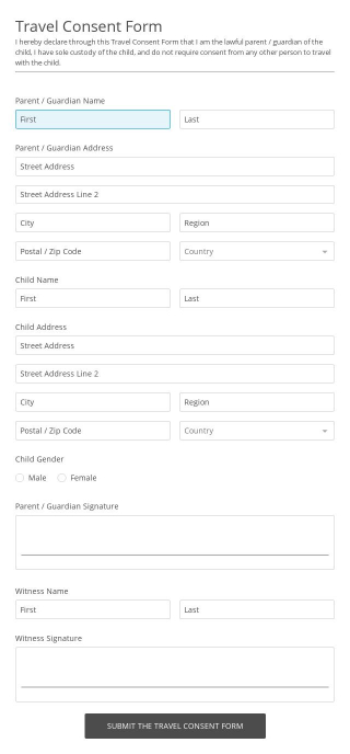Consent Form Templates | 247FormsBuilder
