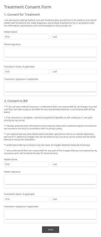 Consent Form Templates | 247FormsBuilder